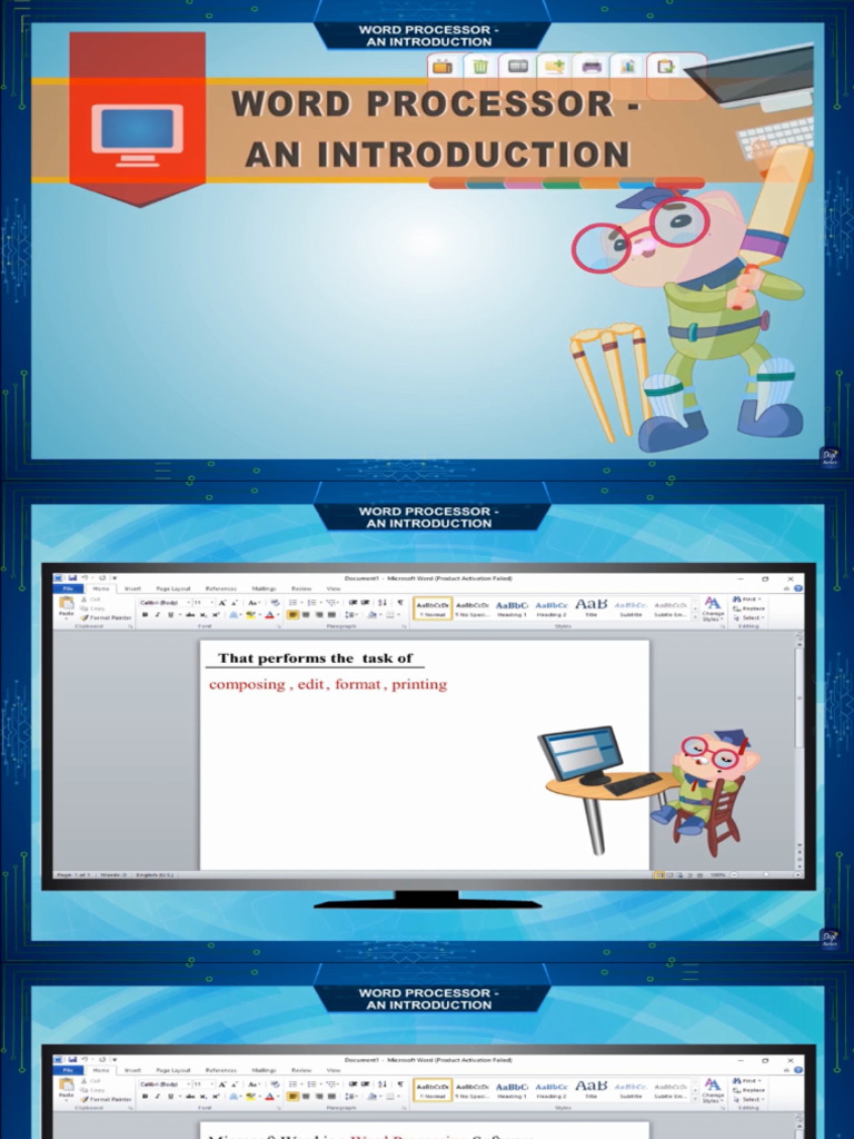 G3 Word Processorian Introduction | PDF
