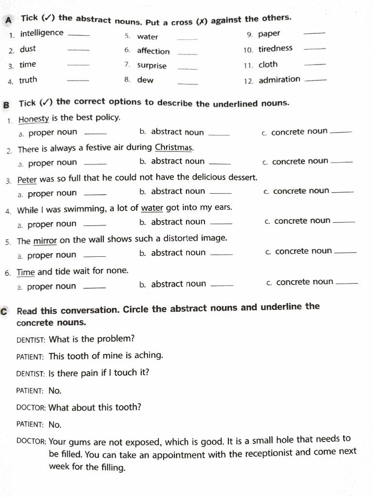 Nouns Kinds Worksheet | PDF