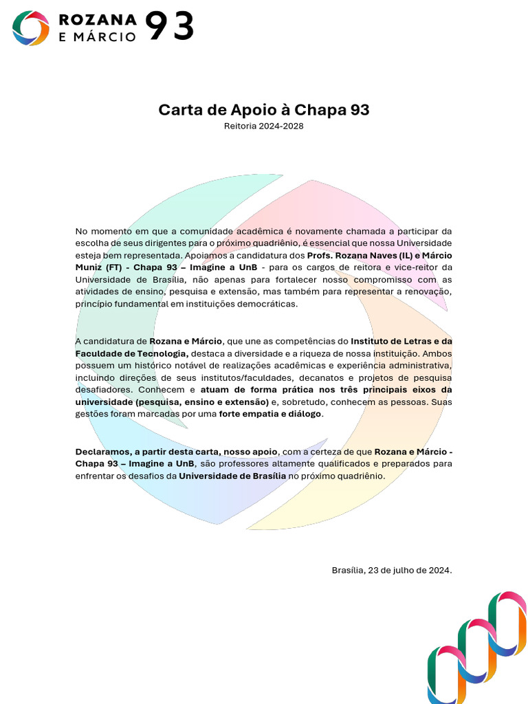 Carta de Apoio | PDF