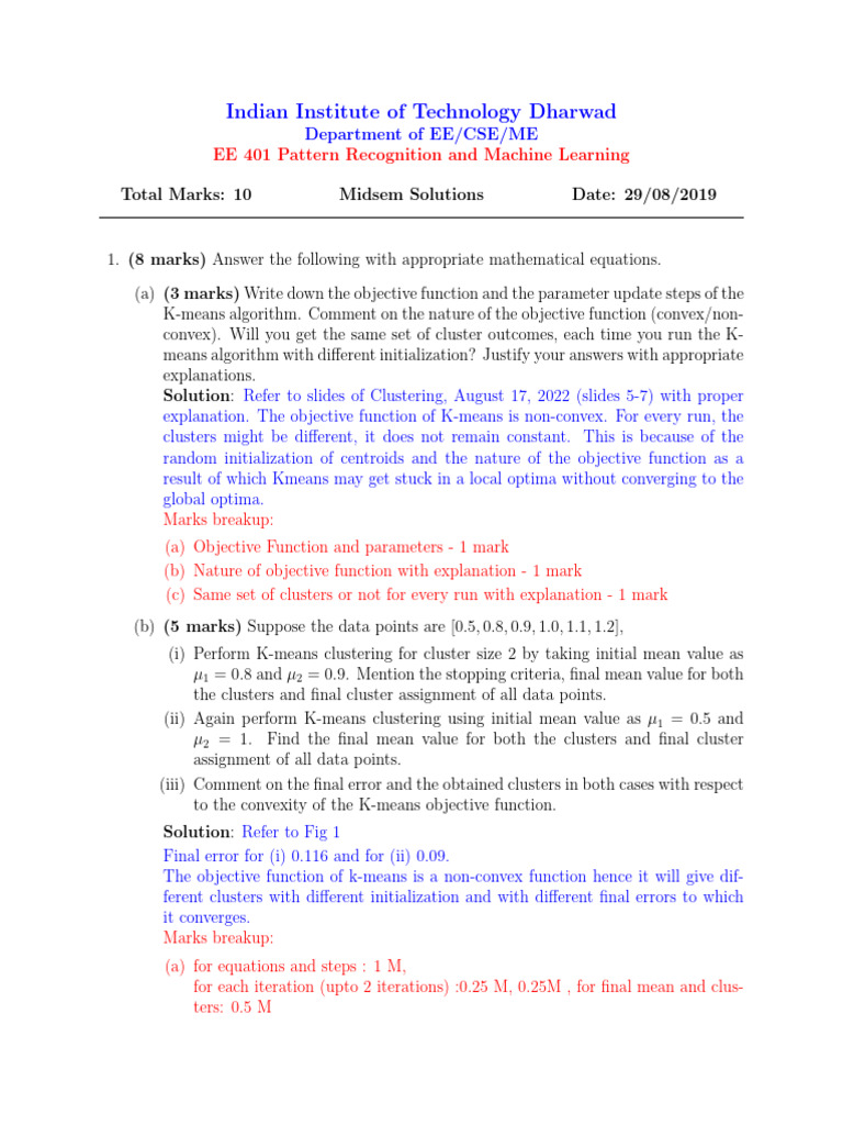 PRML Midsem 2022 | PDF