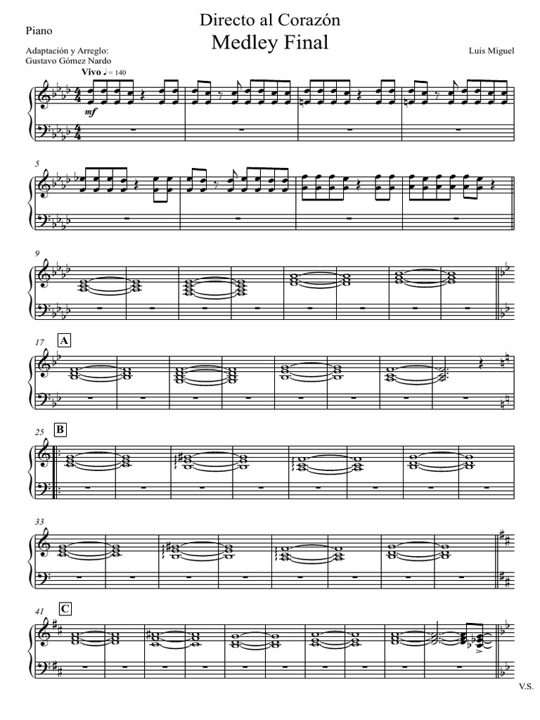 Medley Final - Piano | PDF