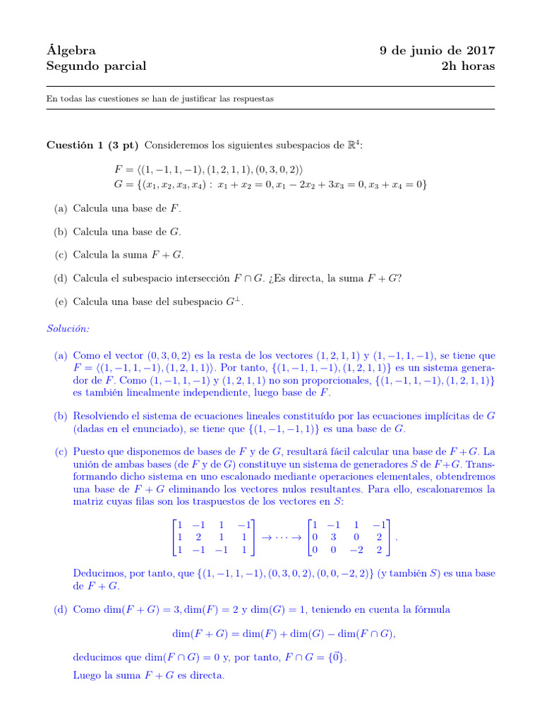 Parcial 2 - 2017 | PDF