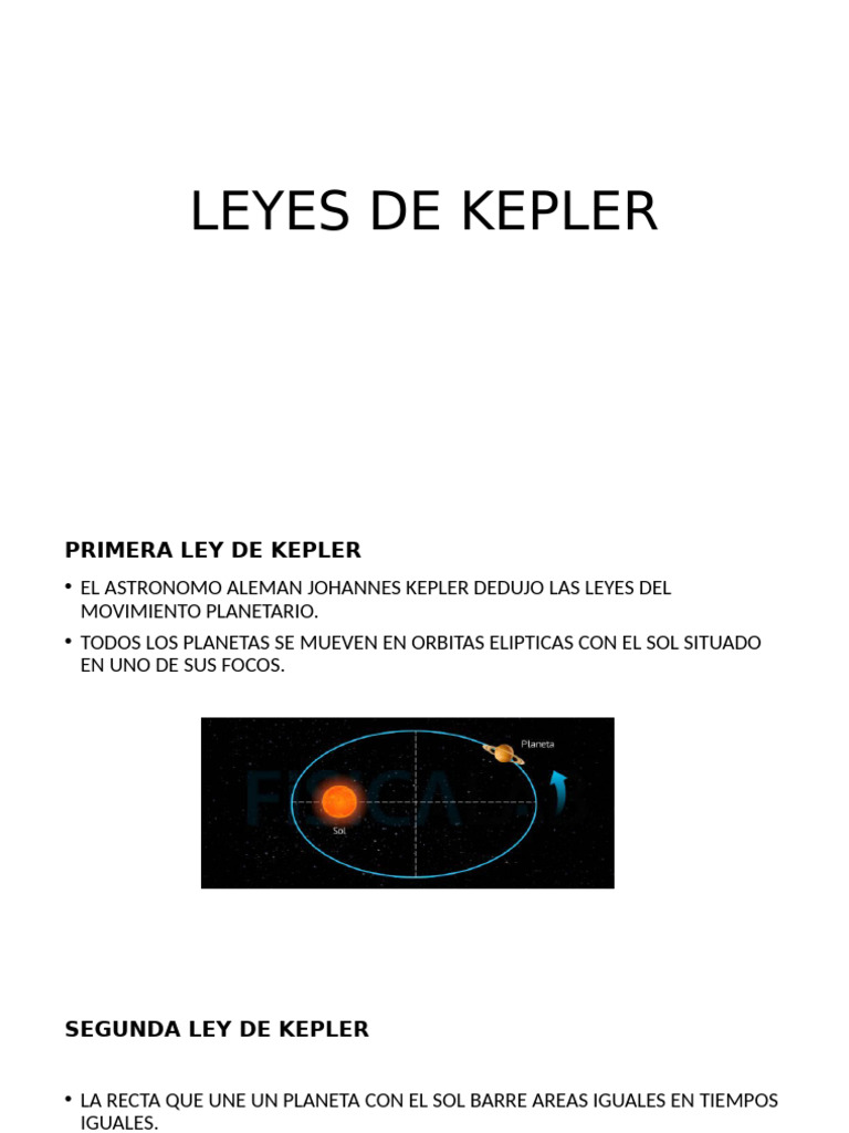 Leyes de Kepler | PDF