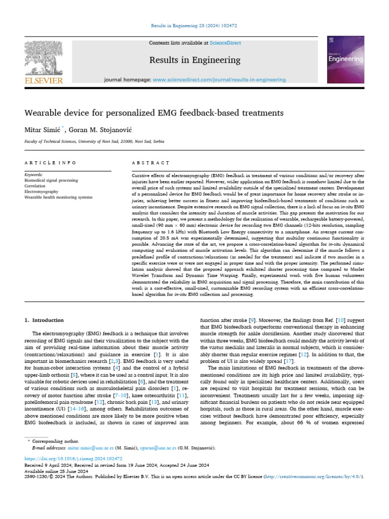 4 - Wearable Device For Personalized EMG Feedback-Based Treatments ...