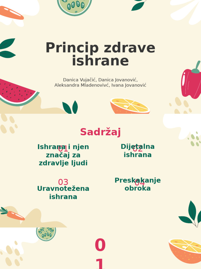 Prezentacija Ishrana 2 | PDF