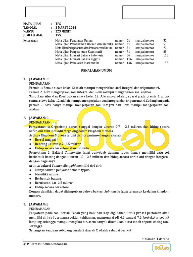 (Pembahasan) Edulab FK Unri 24 | PDF