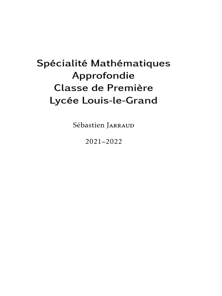 LLG2021-2022-1e1 Cours 15 | PDF