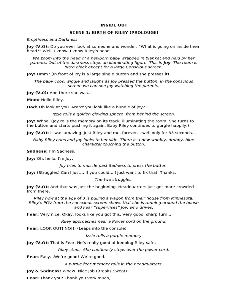 Inside-Out-Scene-1-Revised | PDF