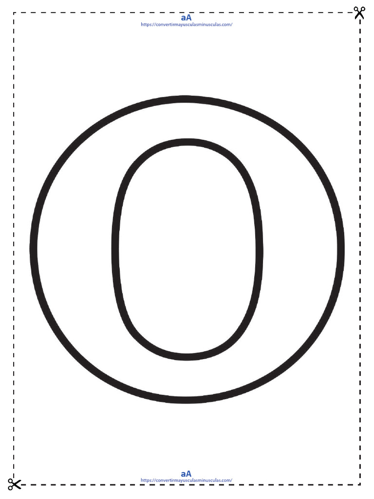 Letra o Mayuscula para Imprimir Estilo Clasico | PDF