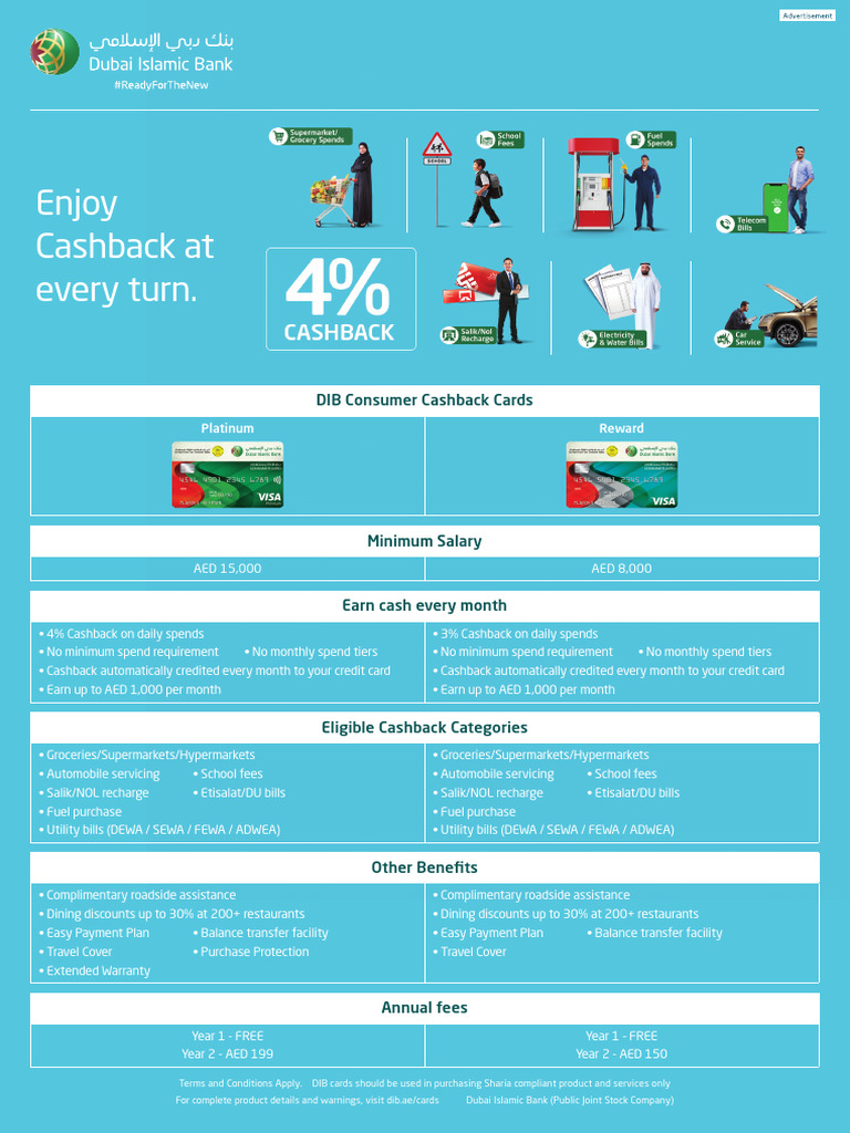 Dib Cash Back Cards | PDF