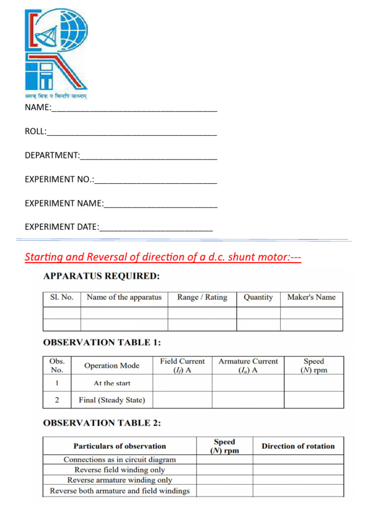 Ee Lab Datasheet | PDF