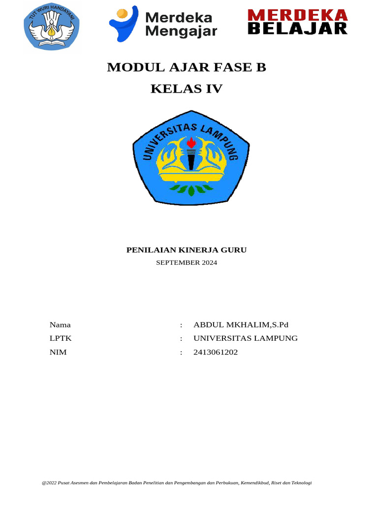 Modulajar Abdulkhalim 2413061202 | PDF