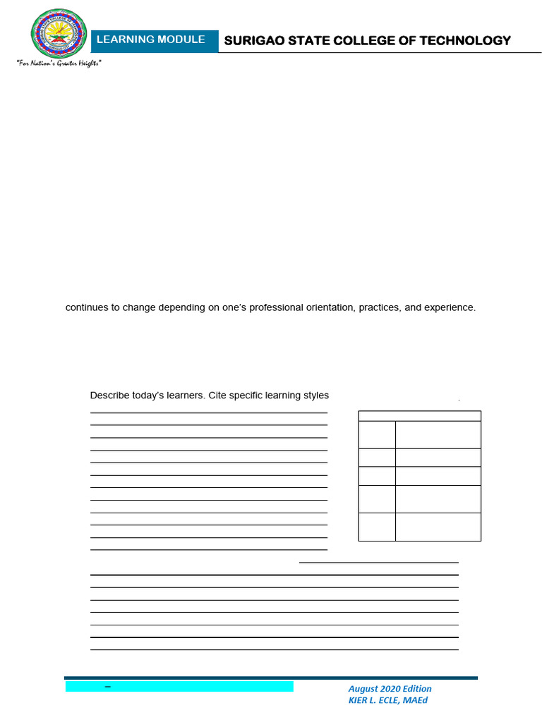 EDUC 5 Module Midterm | PDF