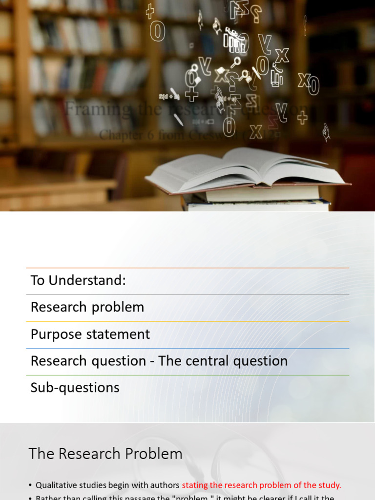 Framing the research question | PDF