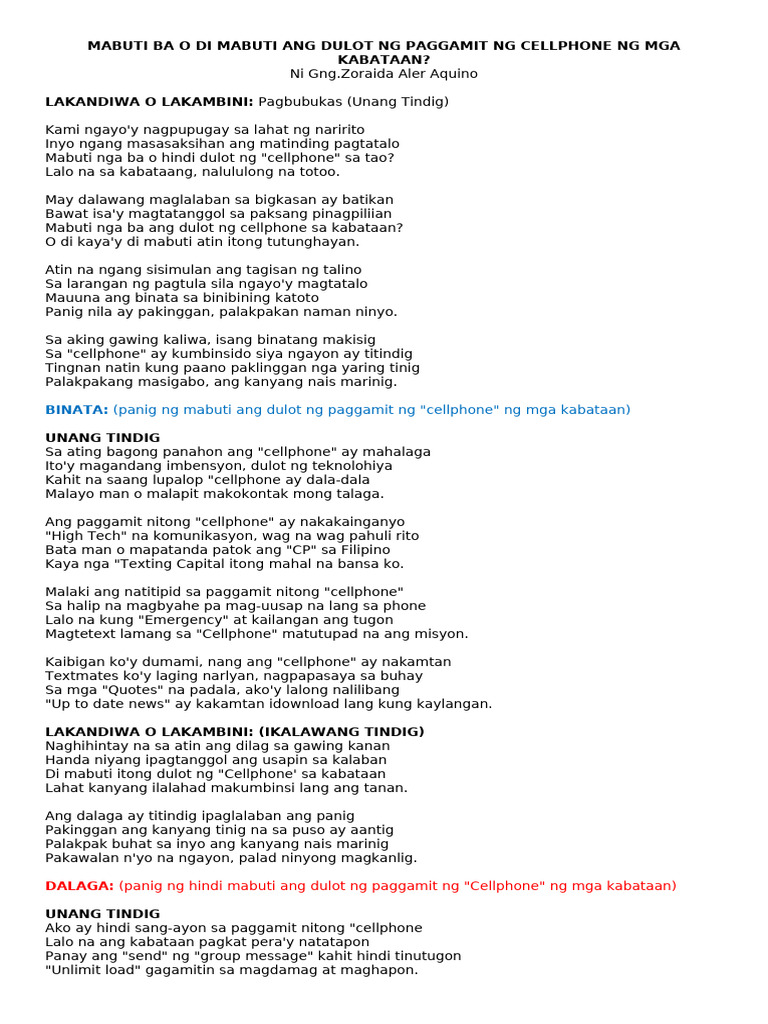 BALAGTASAN | PDF