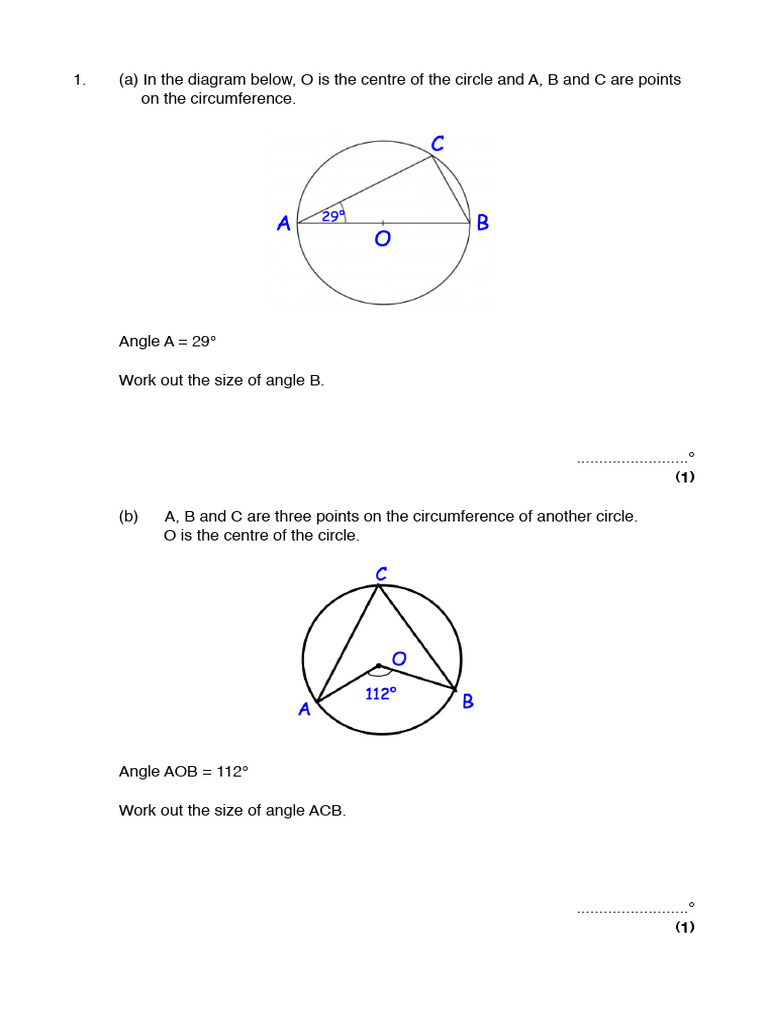 Circle Theorems | PDF
