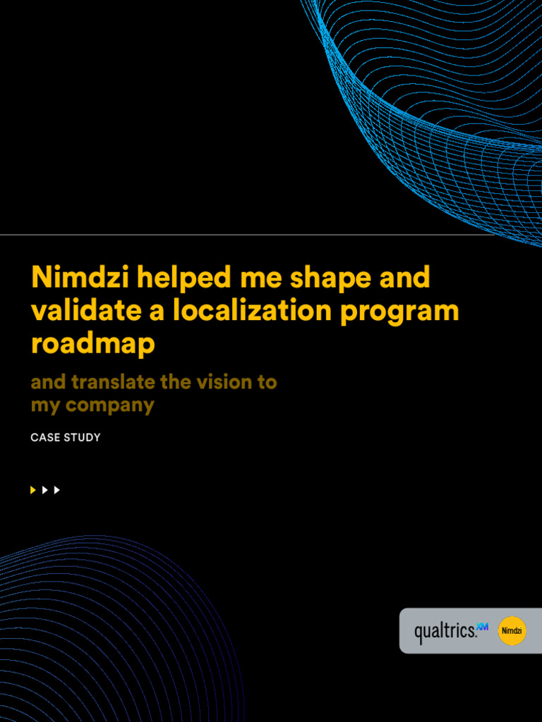 Nimdzi Helped Me Shape and Validate a Localization Program Roadmap 2 | PDF