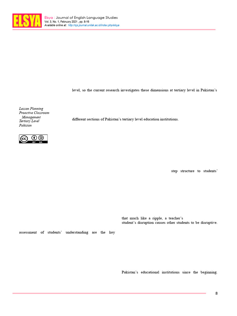 Lesson Planning and Proactive Classroom Management Strategies For ...