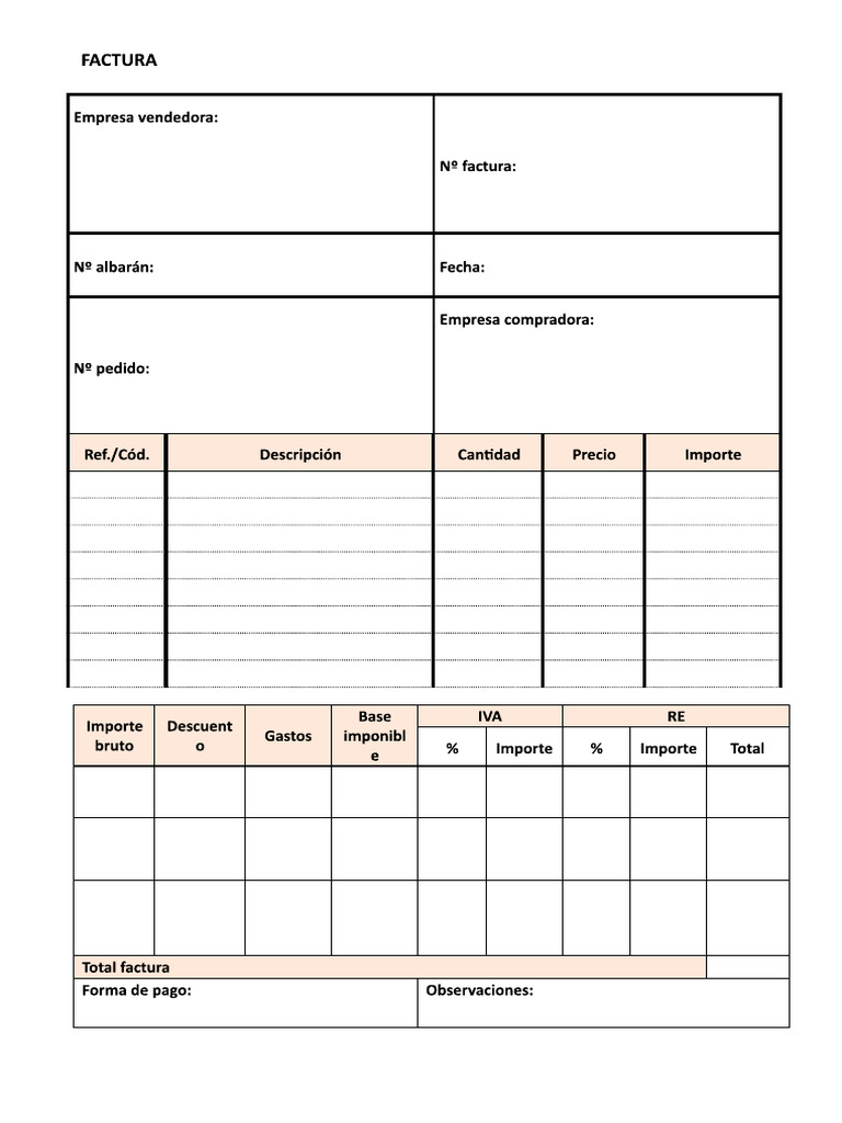 Modelo Factura 2 | PDF