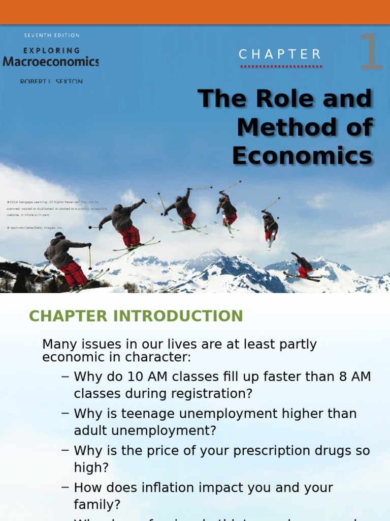 Chapter 1 - The Role and Method of Economics | PDF