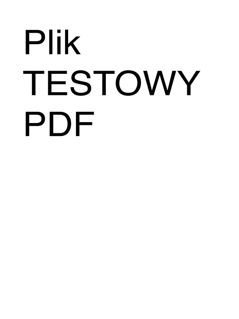 Testowy Pdf