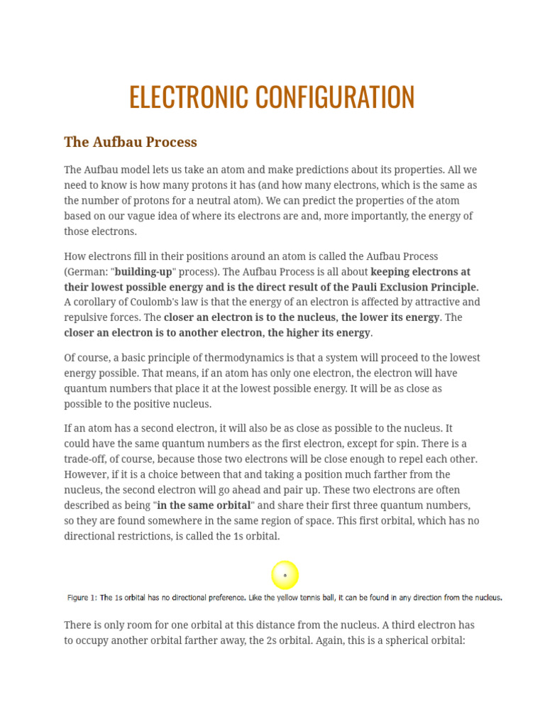 Aufbau Principle | PDF