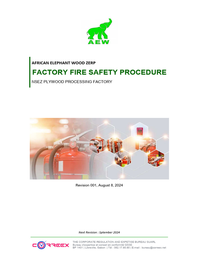 Aew Factory Fire Safety Procedure | PDF