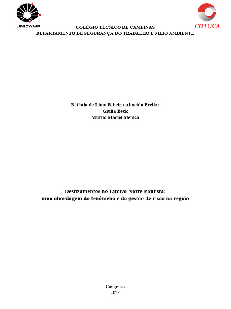 Projeto Interdisciplinar | PDF