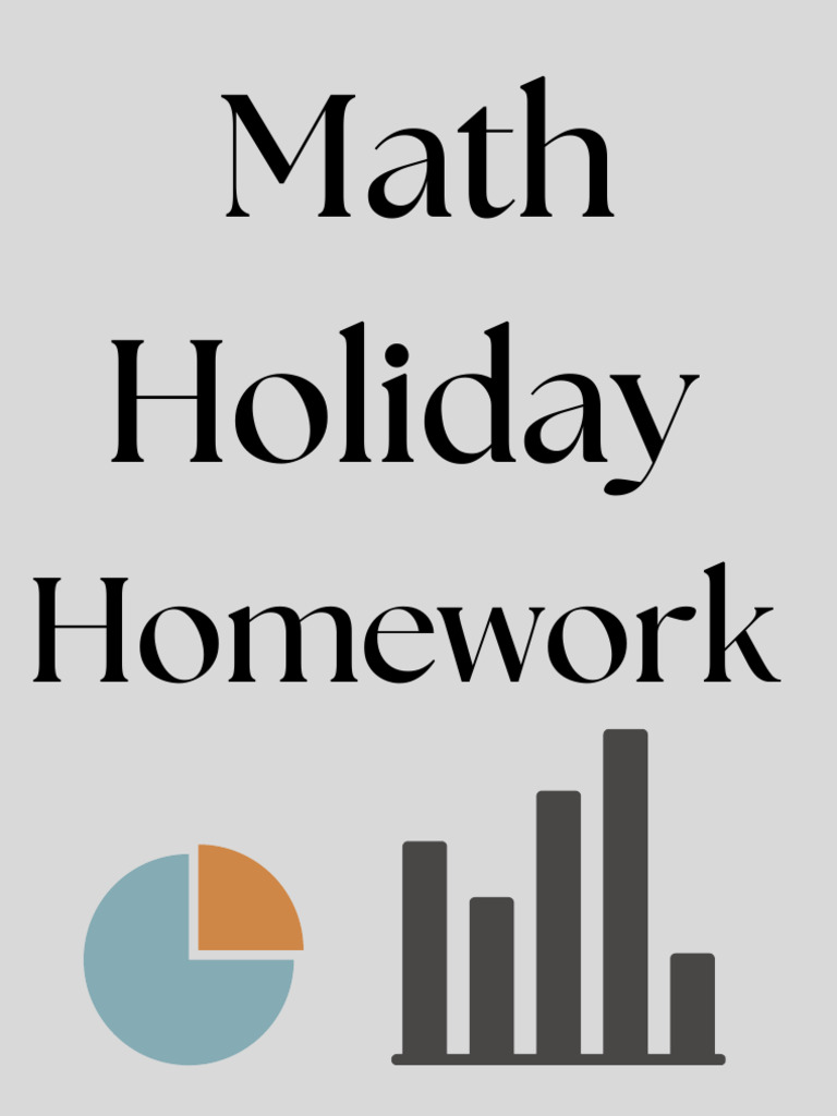 Math Holiday Homework | PDF