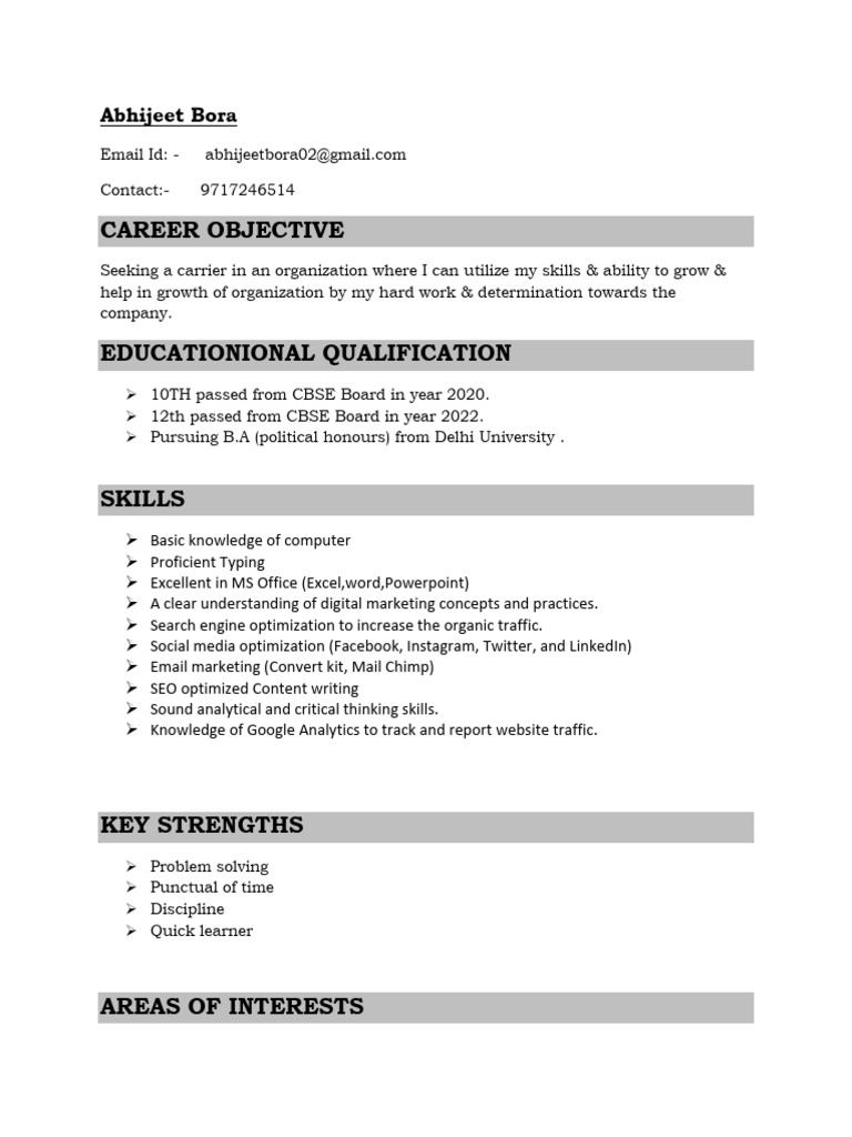 ABhijeet Resume | PDF