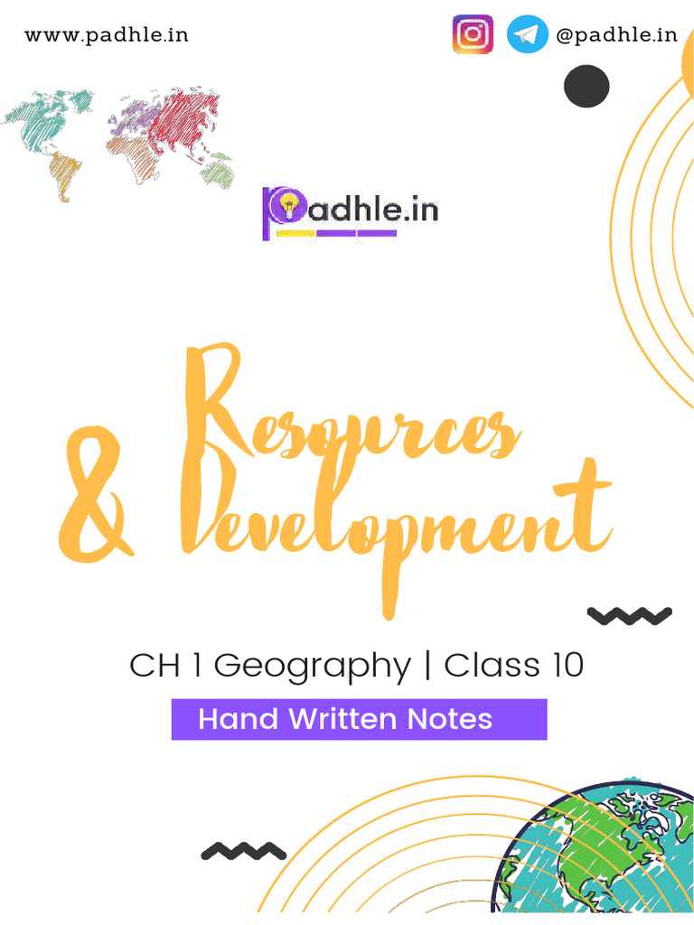 Padhle 10th - Social Science - Resources and Development | PDF