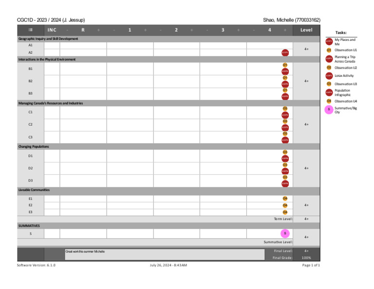 Evidence Record g9 Geography | PDF