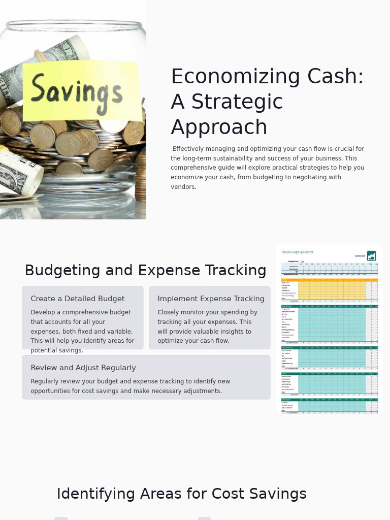 Economizing Cash A Strategic Approach | PDF