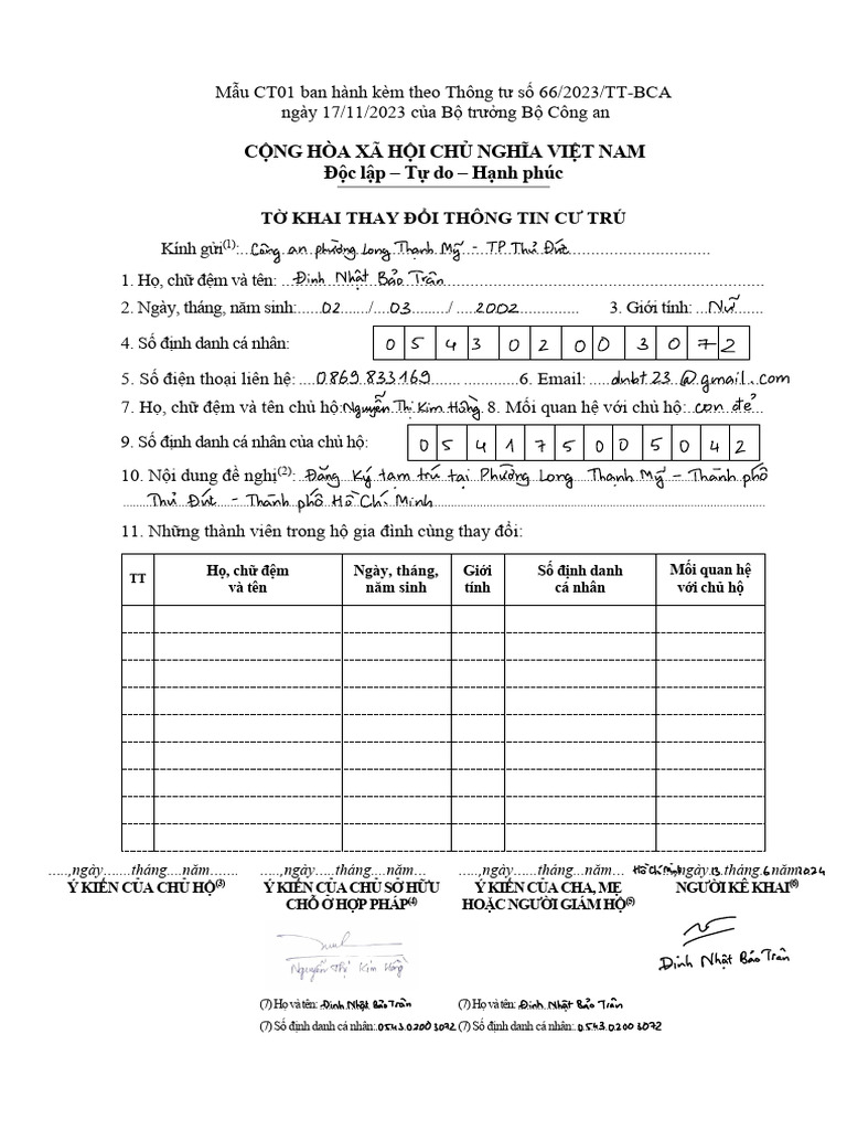 CT01 Thông Tư 66 | PDF