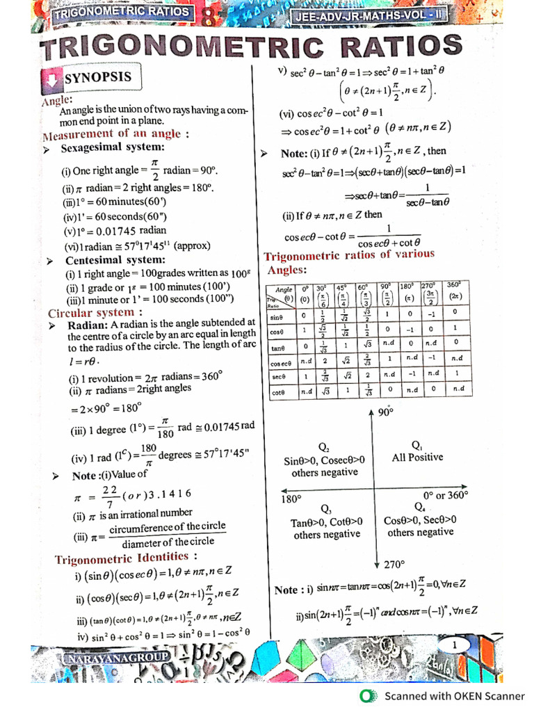 Trigonometry Functions | PDF