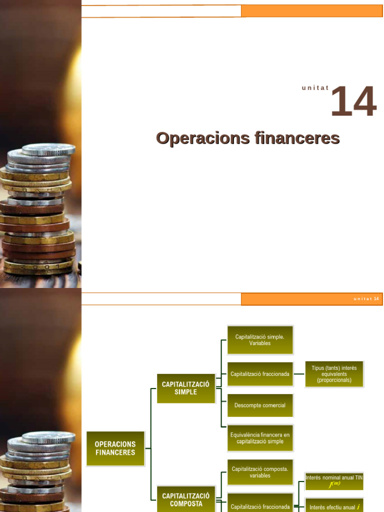 Operaciones Financieras: Conceptos Clave | PDF | Interés | Finanzas y ...