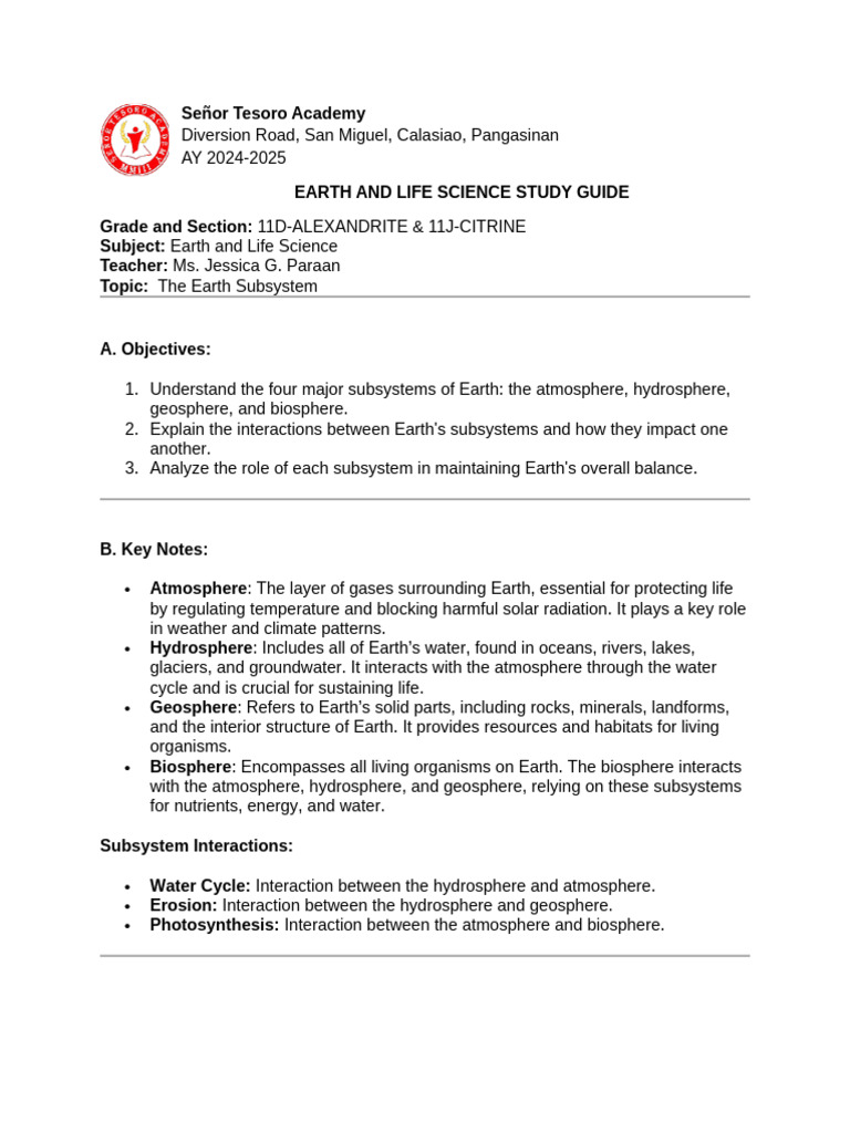 Grade 11 Study Guide | PDF