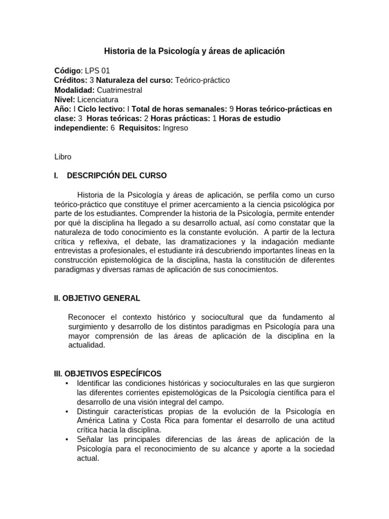 Programa historia 3c2024 | PDF