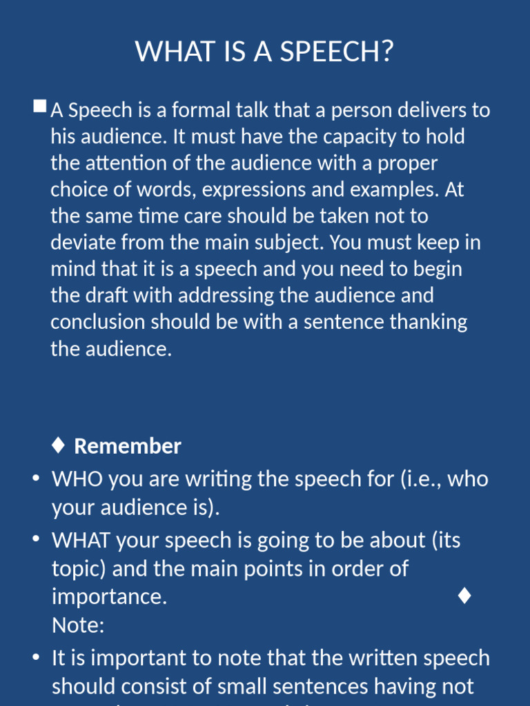 Speech Writing Pdf