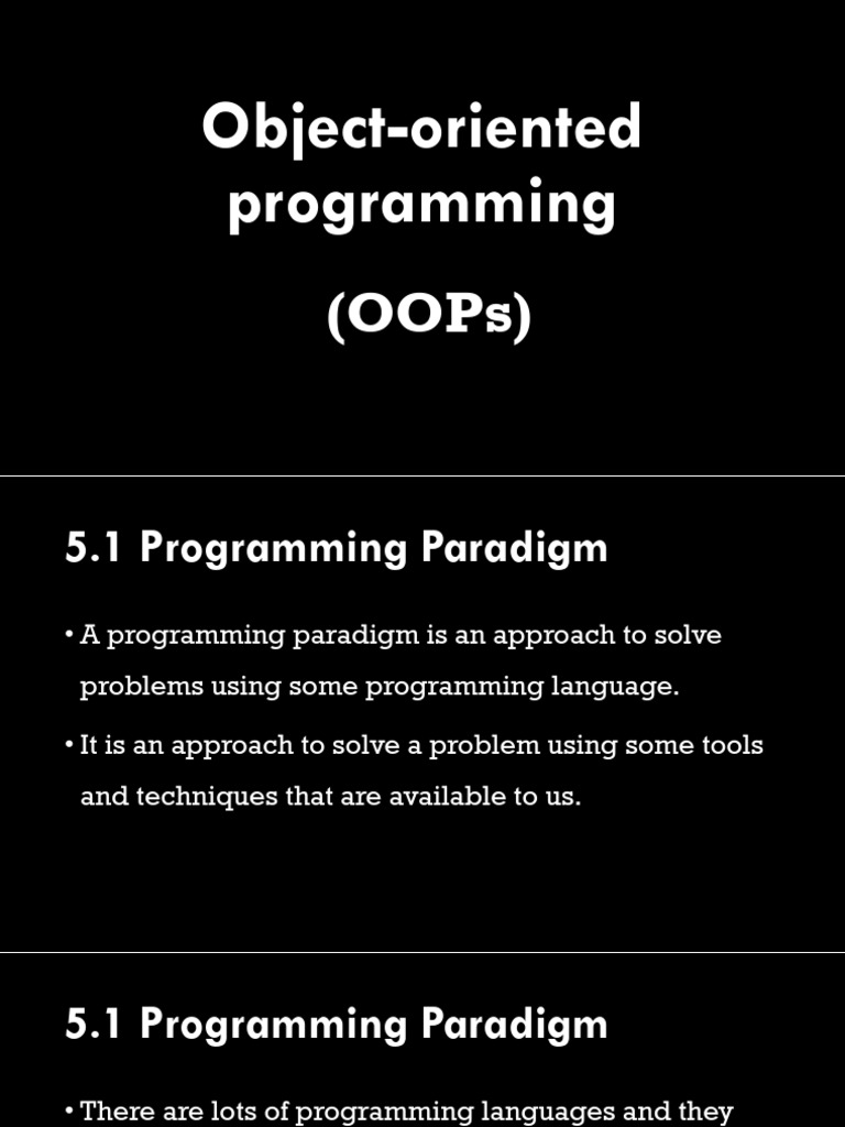 Object Oriented Programming | PDF