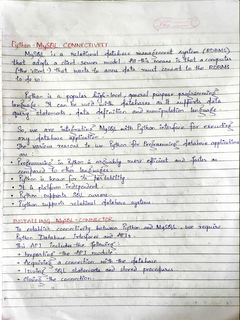 Python MySQL | PDF