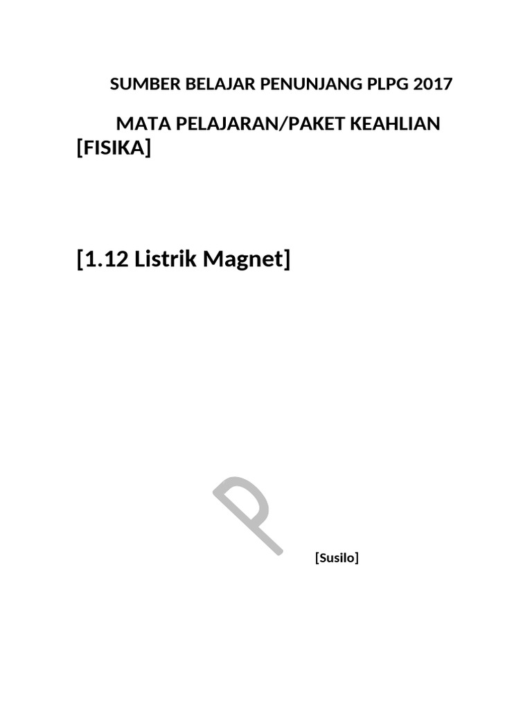 Bab-12-Listrik-Magnet | PDF