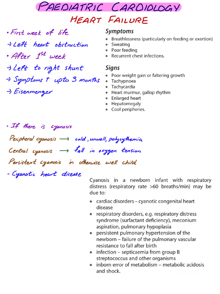 Paeds Cardiology | PDF