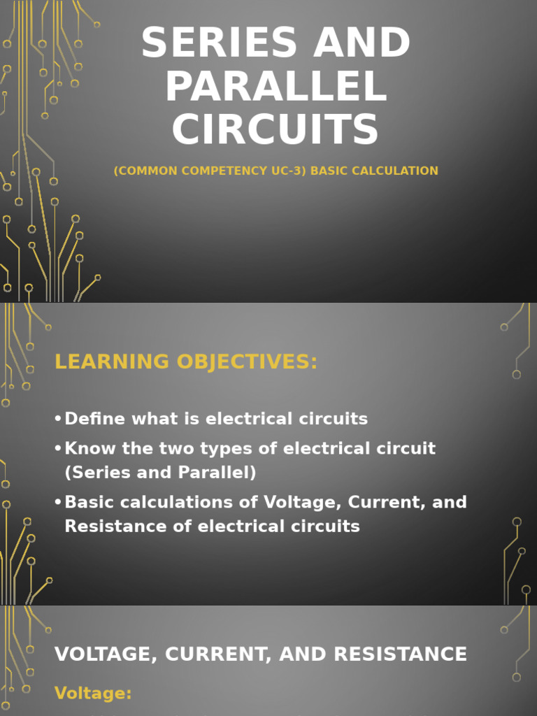 Series and Parallel Circuits | PDF