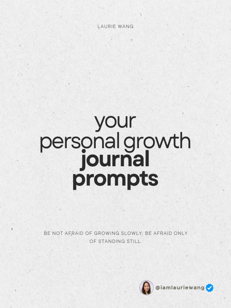 Personal Growth and Reflection Journal Prompts | PDF | Personal ...