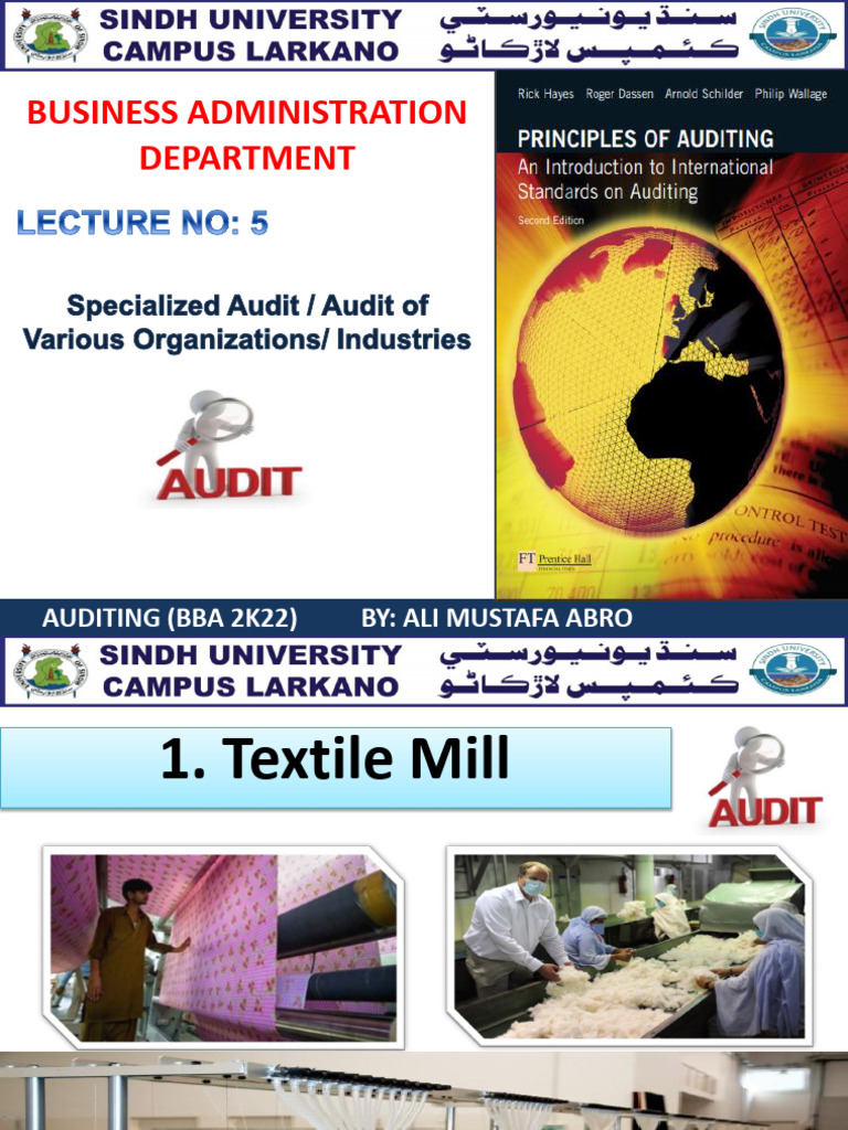 Auditing Lecture 5 | PDF