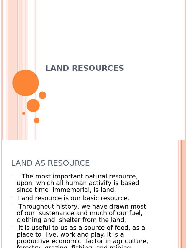 Land Resources | PDF