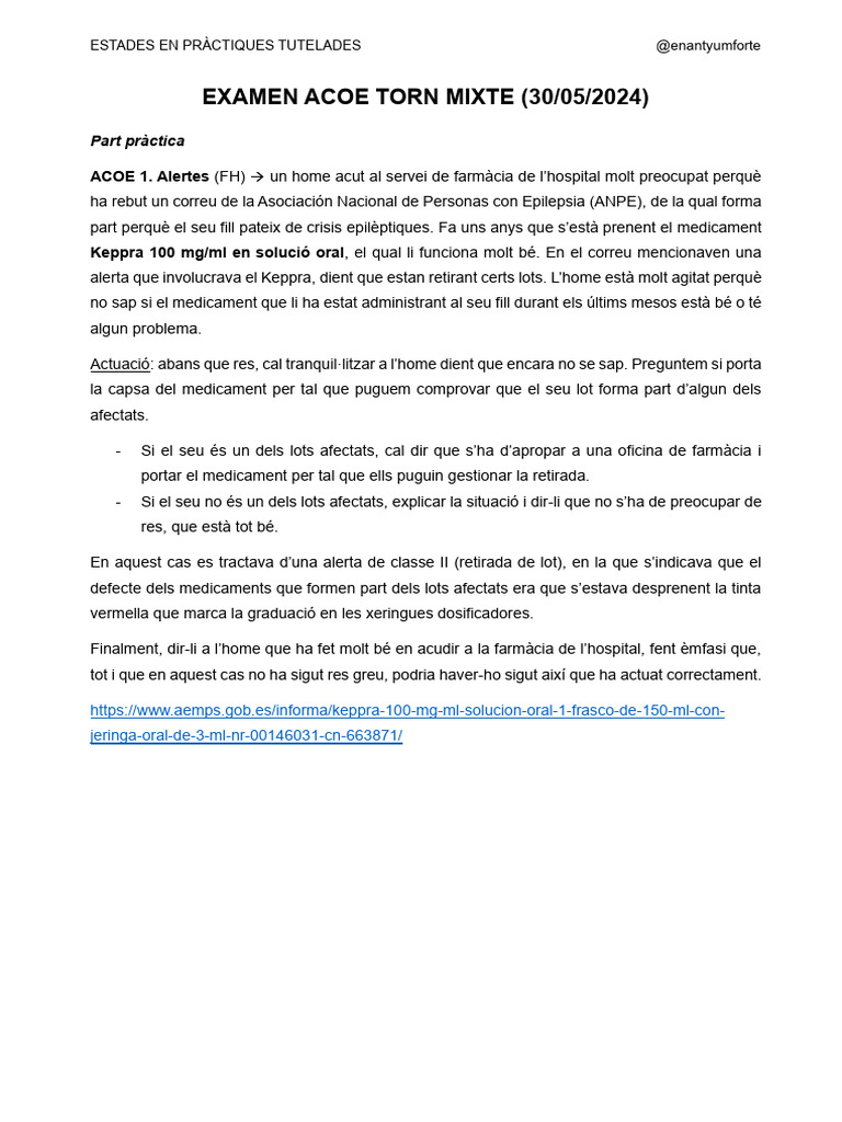 Examen Acoe 2024 | PDF