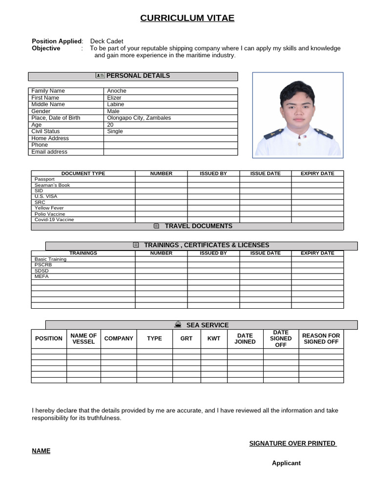 Seafarer_Resume_CV | PDF