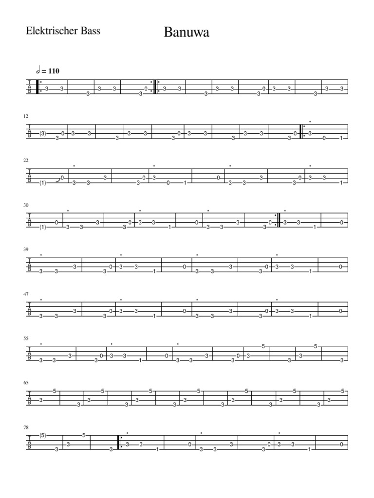 Banuwa Bajo-Elektrischer - Bass | PDF